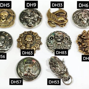 2 Pieces Lion Conchos Animal Stud Screwback Leather Craft Decoration ...