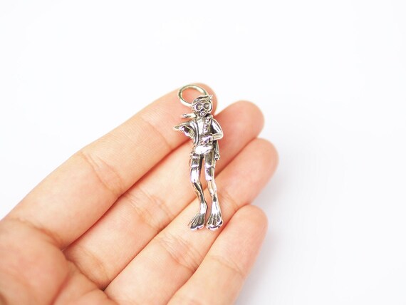 1 Sterling silver 3D Scuba Charm pendants Scuba driver | Etsy