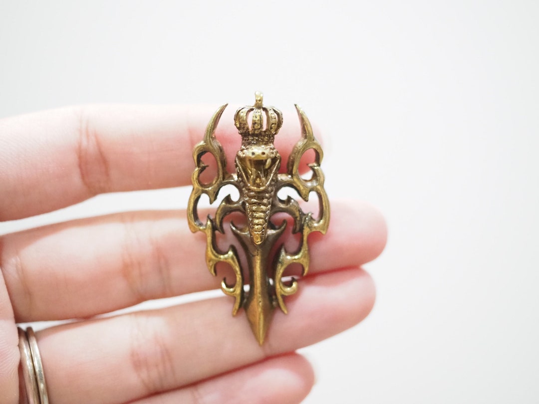 Solid Brass King of Snake Conchos Serpent Cobra Screwback Leather Craft ...