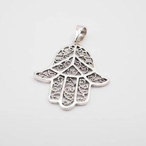 Hamsa Hand Charm Pendants Fatima Hand Charm Sterling Silver - Etsy