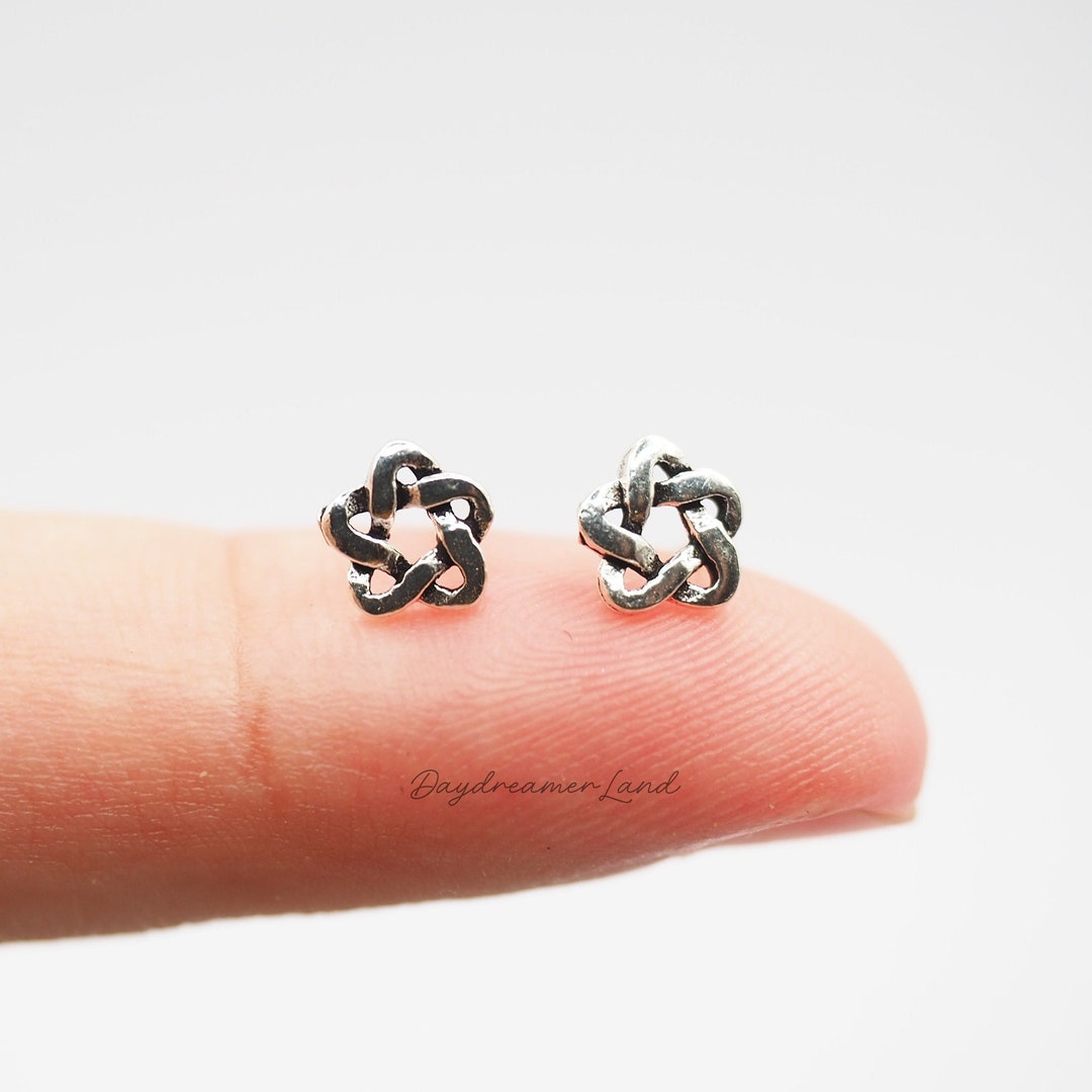 Small Mjolnir Thor's Hammer Stud Earrings, Silver925 Viking Hammer Stud ...