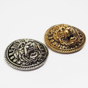 2 Pieces Lion Conchos Animal Stud Screwback Leather Craft Decoration ...