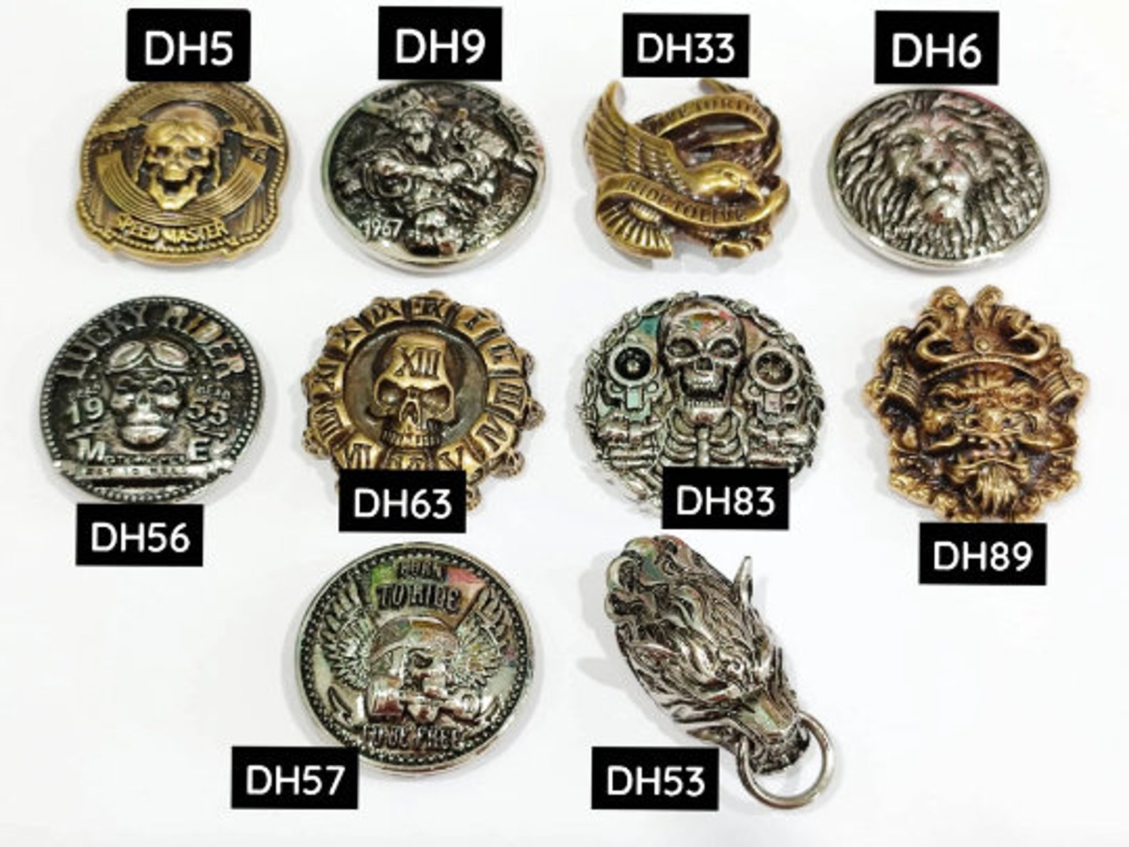 2 Pcs Skull With Wing Conchos Skull Stud Screwback Leather - Etsy