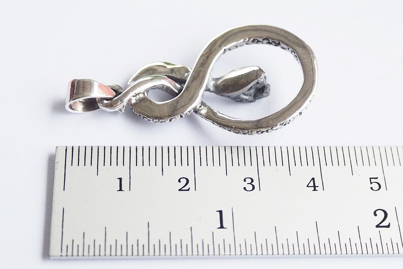 Infinity Snake pendants Coiled Snake Charm pendants sterling | Etsy