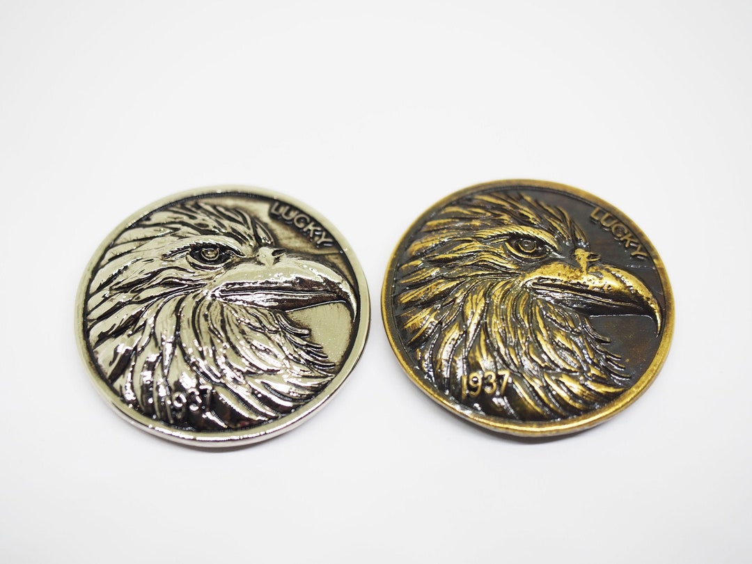 2 Pcs Eagle Conchos Bird Hobo Screwback Biker Wallet Belt Leather Craft ...