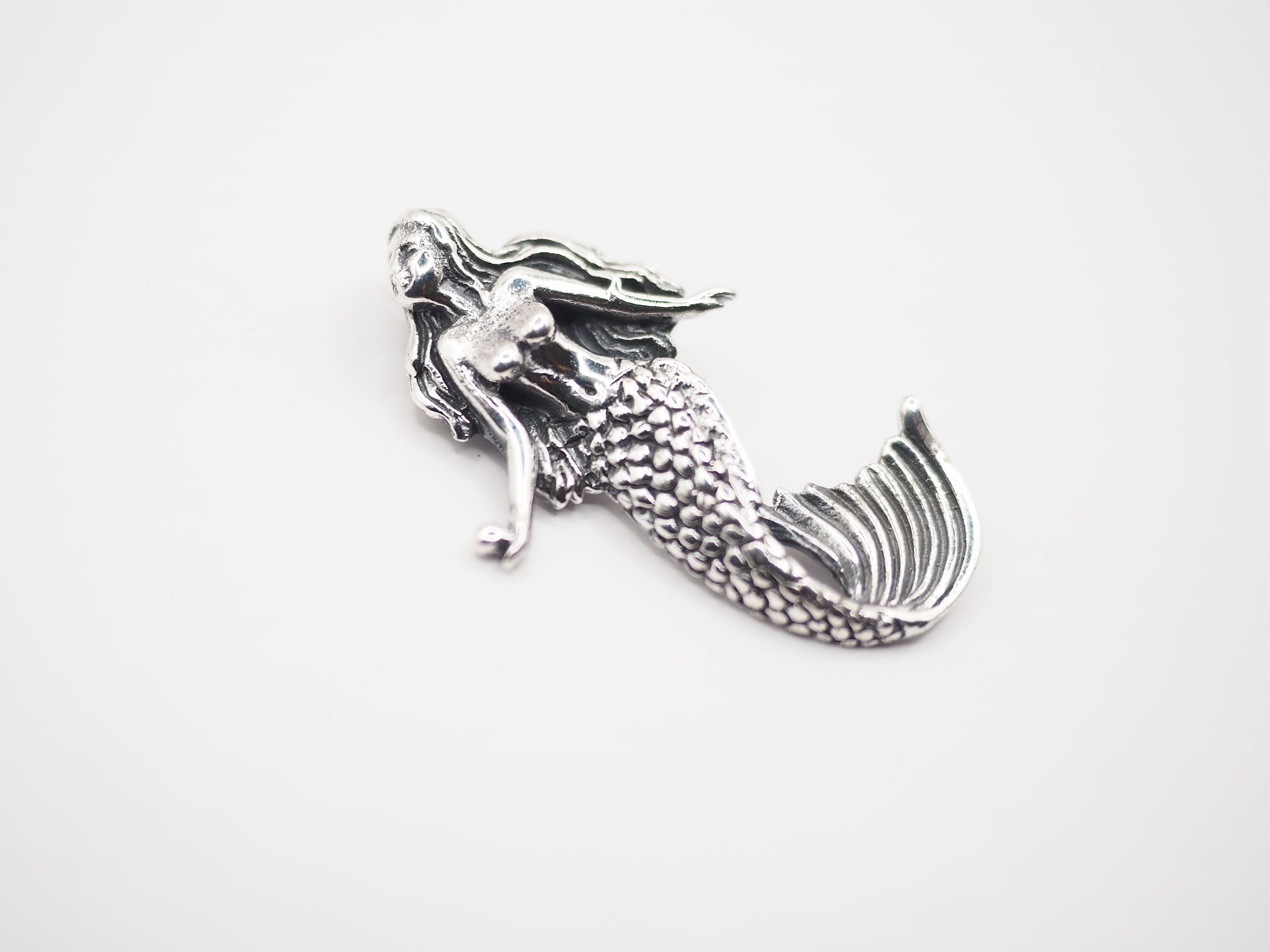 Sterling Silver Mermaid Charm Pendants Mermaid Jewelry Ocean - Etsy