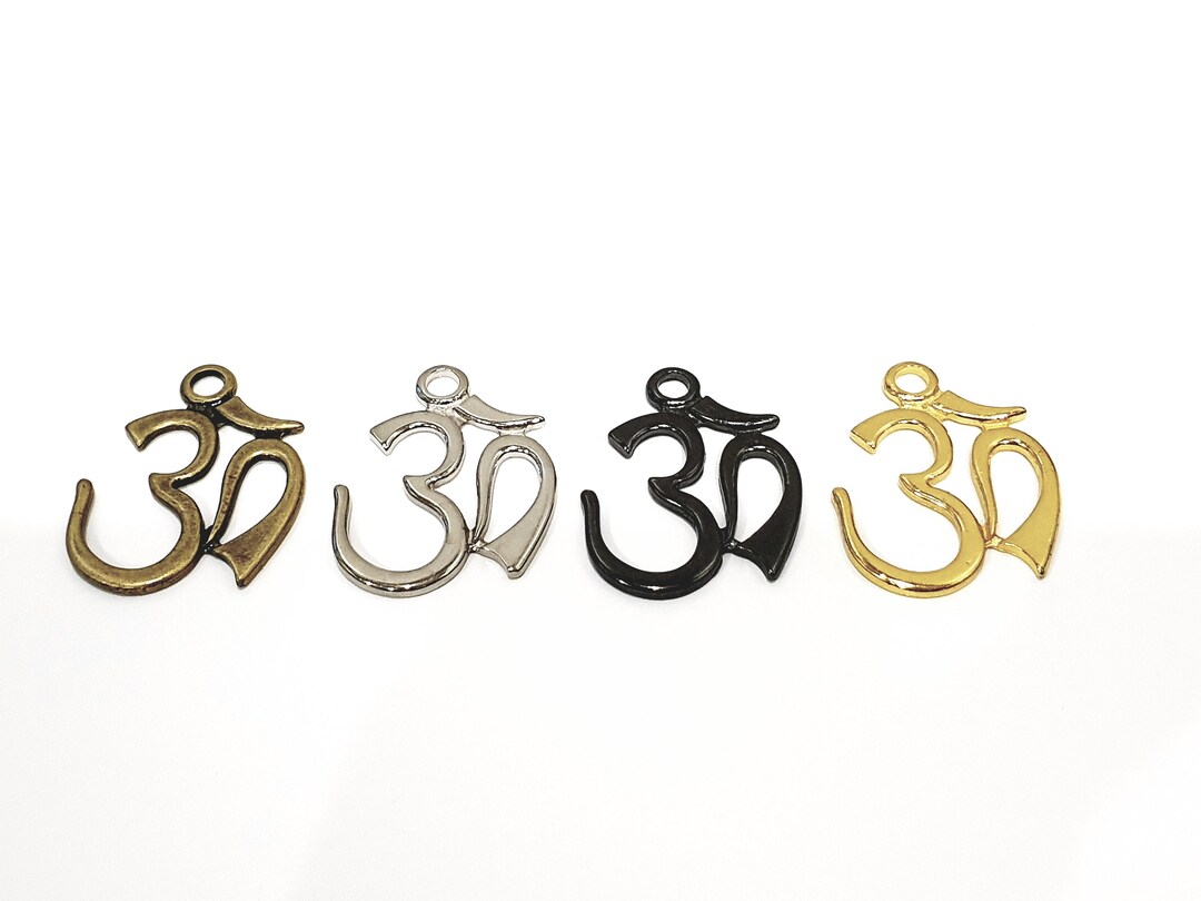 10 Stück 25x33 mm Ohm Charm Anhänger, Metalllegierung Aum Om Charm ...