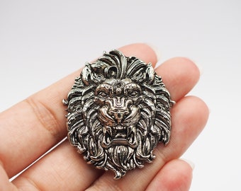 2 Pieces Lion Conchos Animal Stud Screwback Leather Craft - Etsy