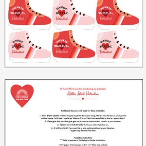 Digital Download Roller Skate Mini Valentines - Perfect for Kids and ...