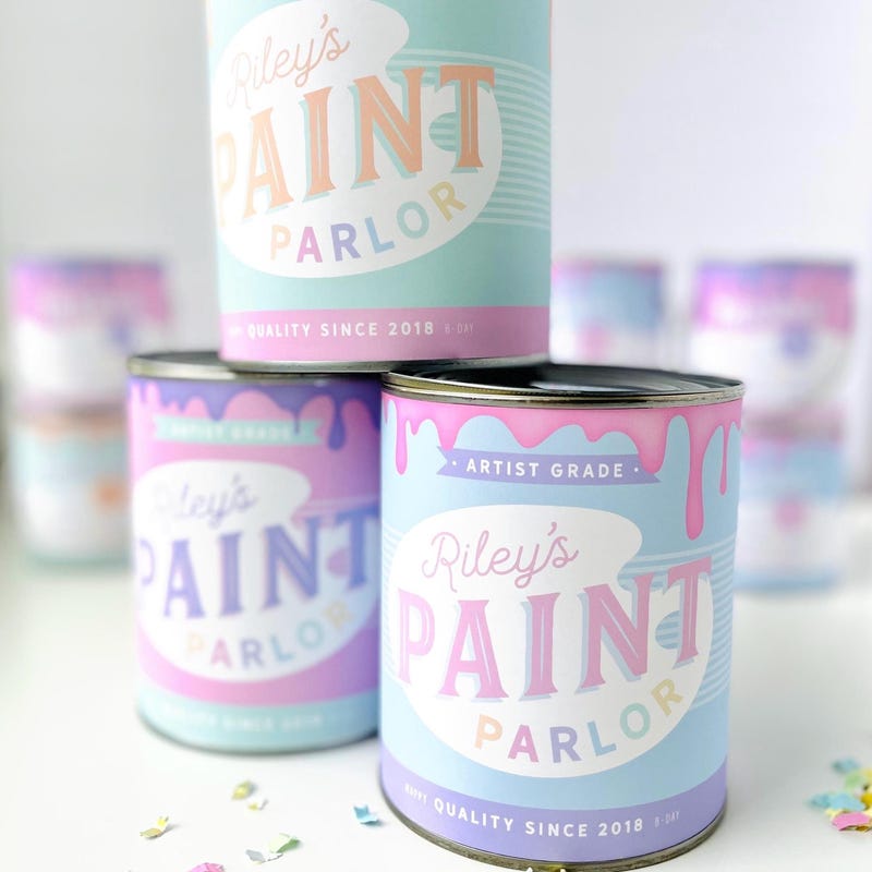 Paint Can Label - Etsy