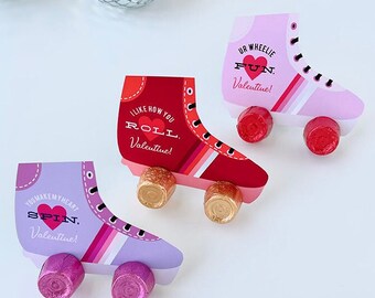 Digital Download Roller Skate Mini Valentines Perfect for Kids and ...