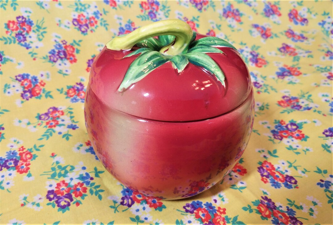 Cute Tomato Bowl With Lid Ceramic Made in Japan Tomato Ware PY Japan ...
