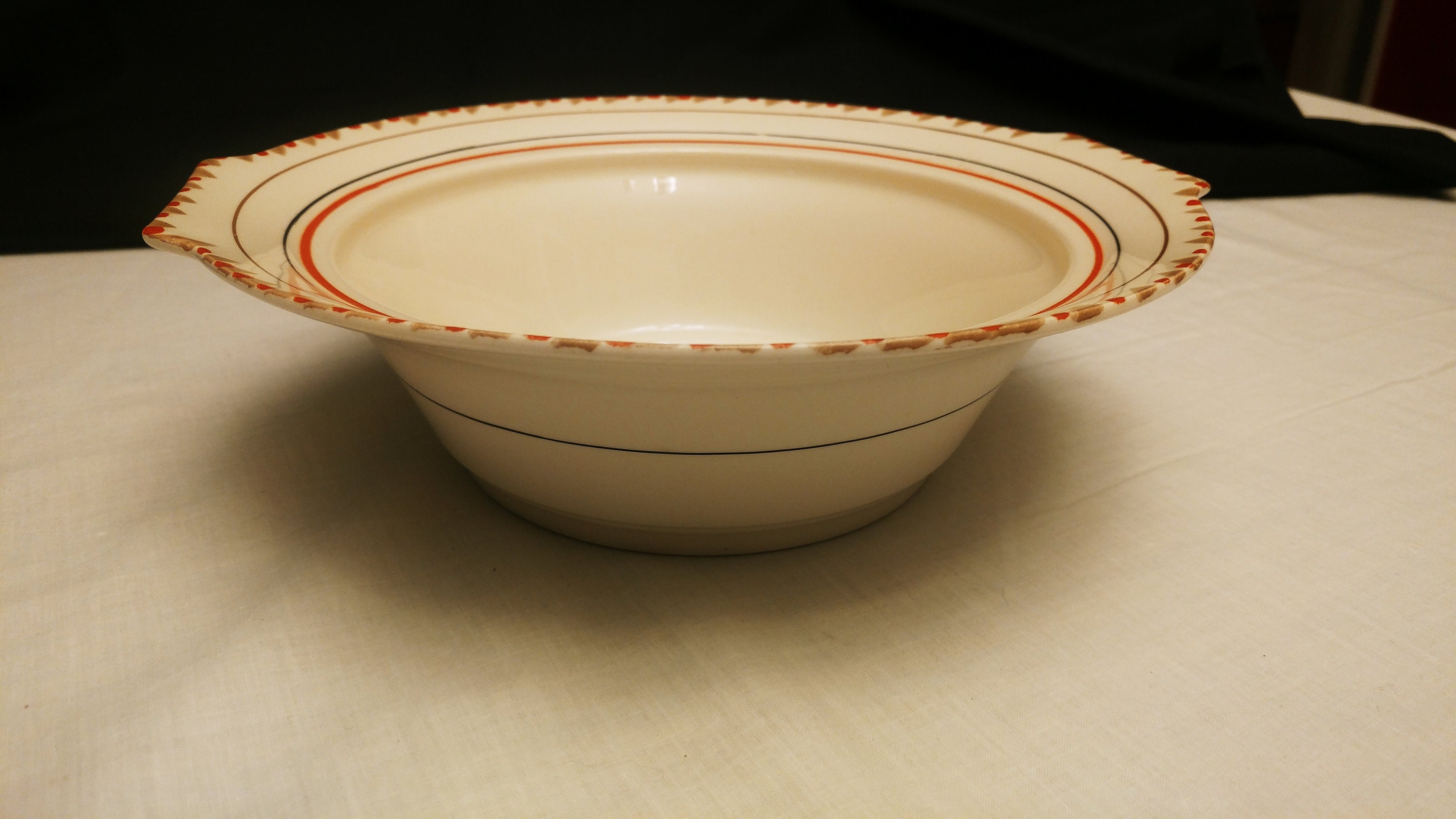 Vintage Myott Serving Bowl Myott Handpainted Porcelain - Etsy
