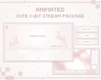 Animated Art Deco Stream Package for Twitch - Screens, Panels, Chat Box ...