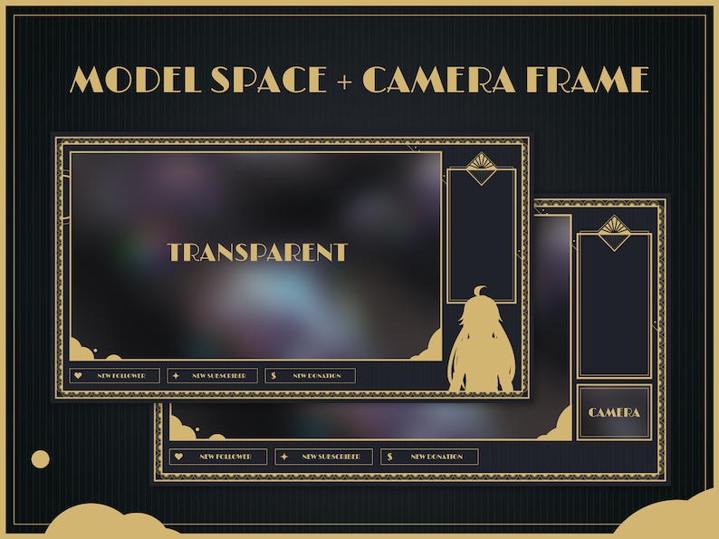 Animated Art Deco Stream Package for Twitch - Screens, Panels, Chat Box ...