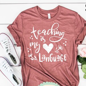 Teaching is My Language SVG Cameo Cricut Cut Files Teacher - Etsy