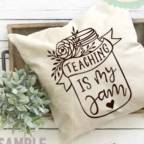 Teaching is My Jam SVG Cut File Commercial Use Instant - Etsy