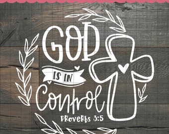 God is in Control - Etsy