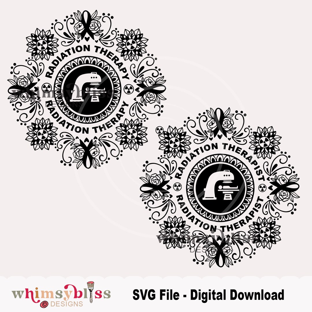 Radiation Therapist/therapy Mandala, SVG for Cricut/silhouette ...