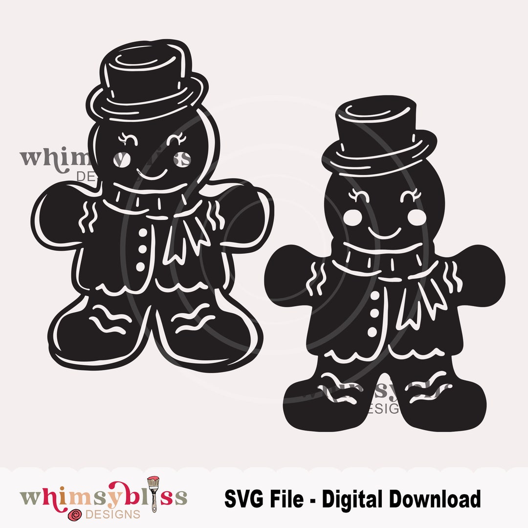 Bundle Gingerbread Man, SVG File for Cutting Machine Cricut Silhouette ...