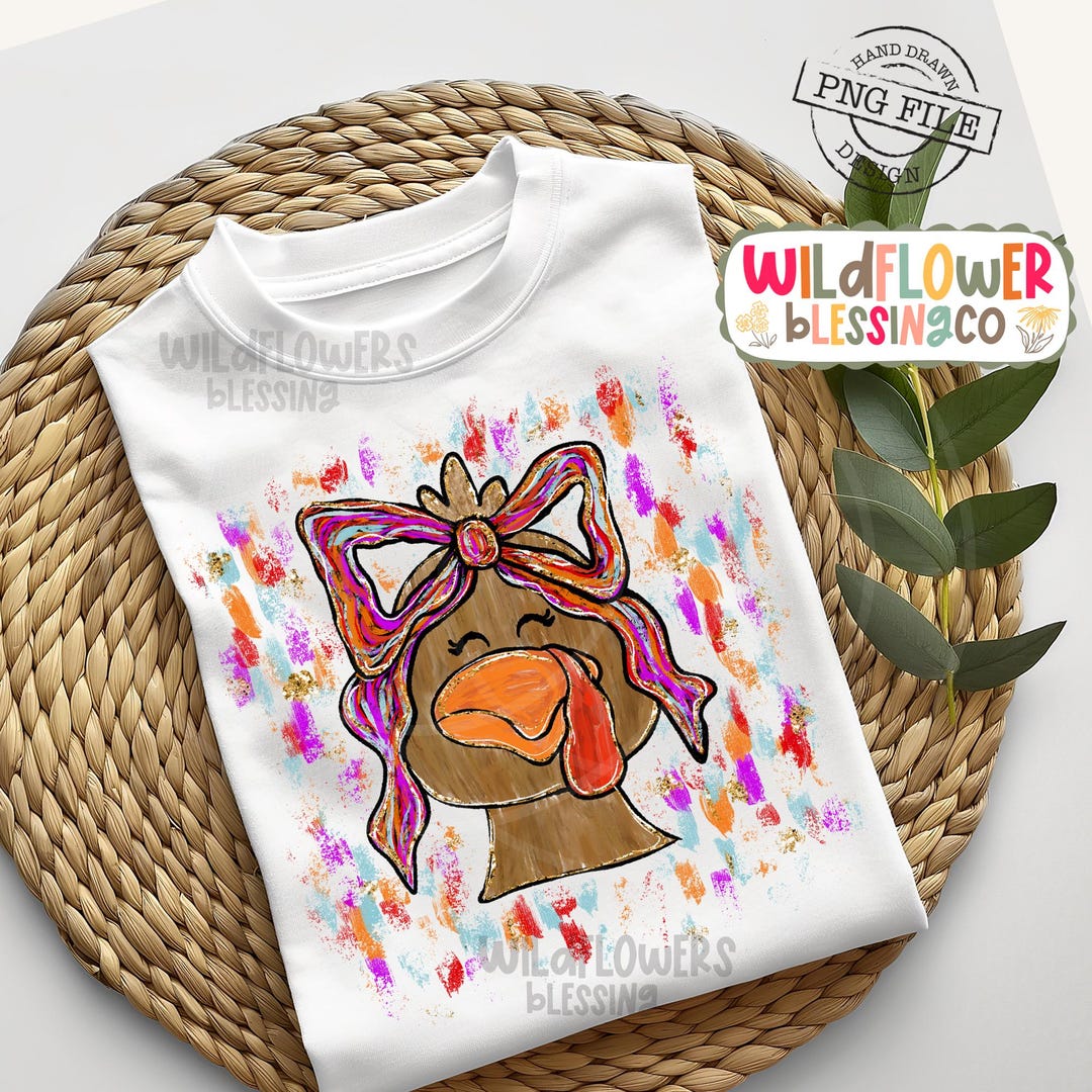 Preppy Turkey PNG File for Sublimation/dtf Printer, Digital Download ...