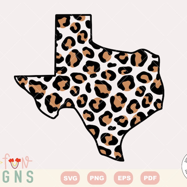 Texas State Map - Etsy
