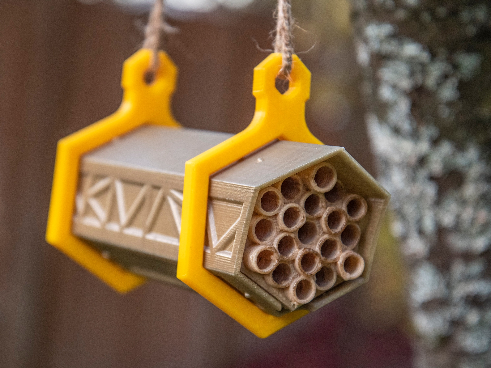 19 Tube Mason Bee House - the Cannon - Nontoxic Material - Etsy