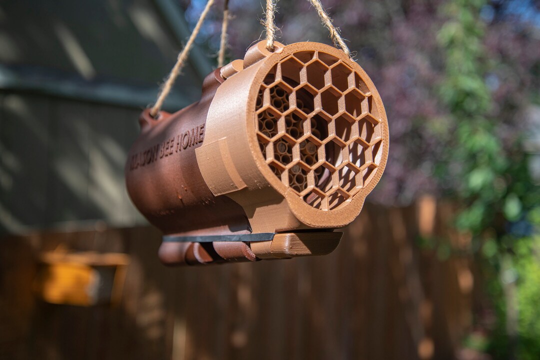 Tube Mason Bee House - Solitary Nesting Hive, Nontoxic Material - Etsy