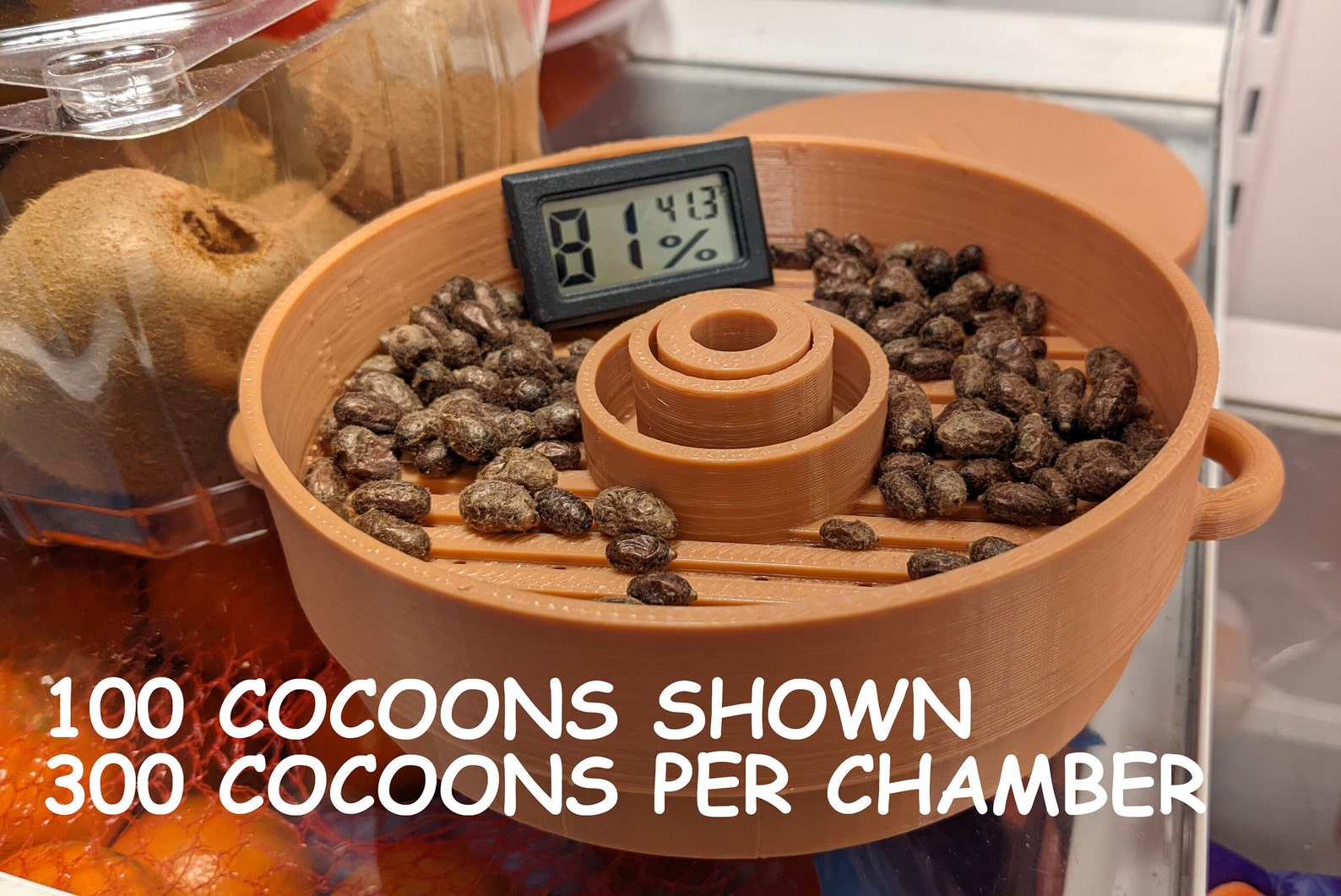 Stackable Mason Bee Cocoon Storage, Hydration Station, 100% ...