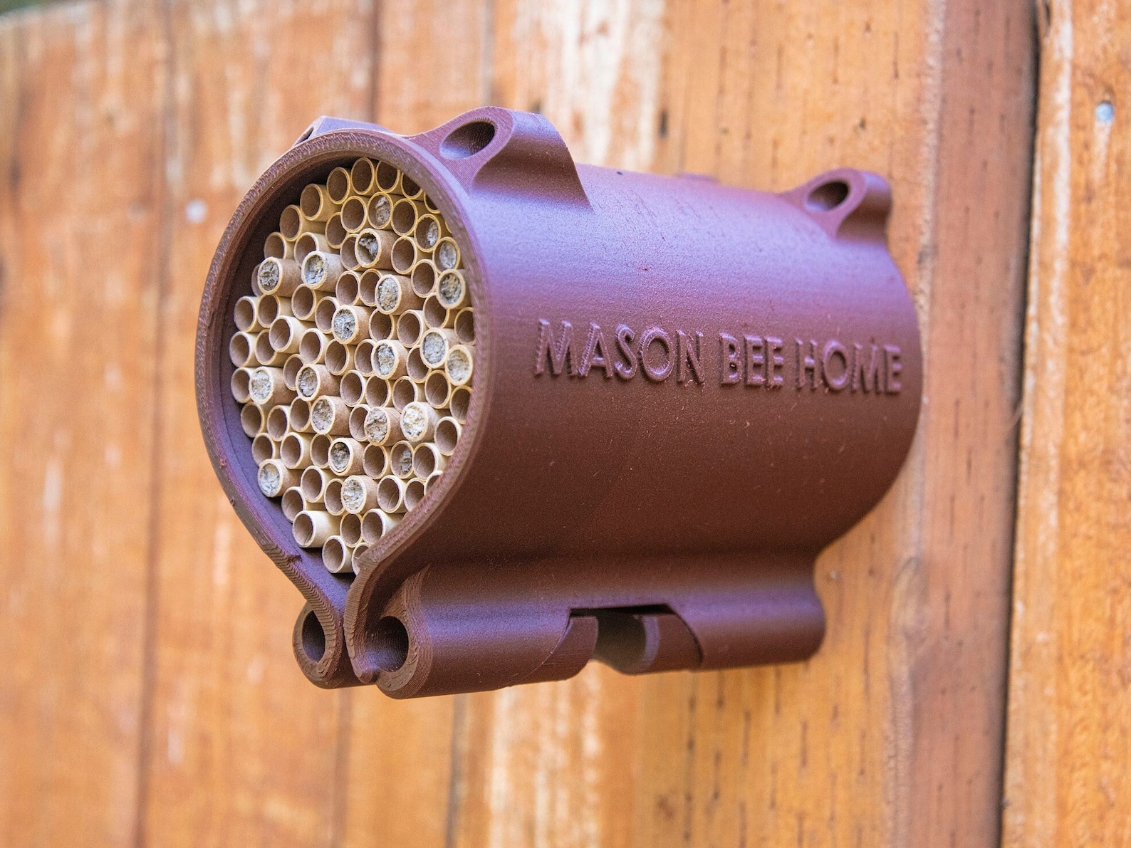 100 Tube Mason Bee House - Top Quality Attaches to Wall or Hanging ...