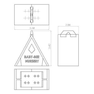 Mason Bee Hatching Box - the Baby-bee Nursery - Nontoxic Material - Etsy