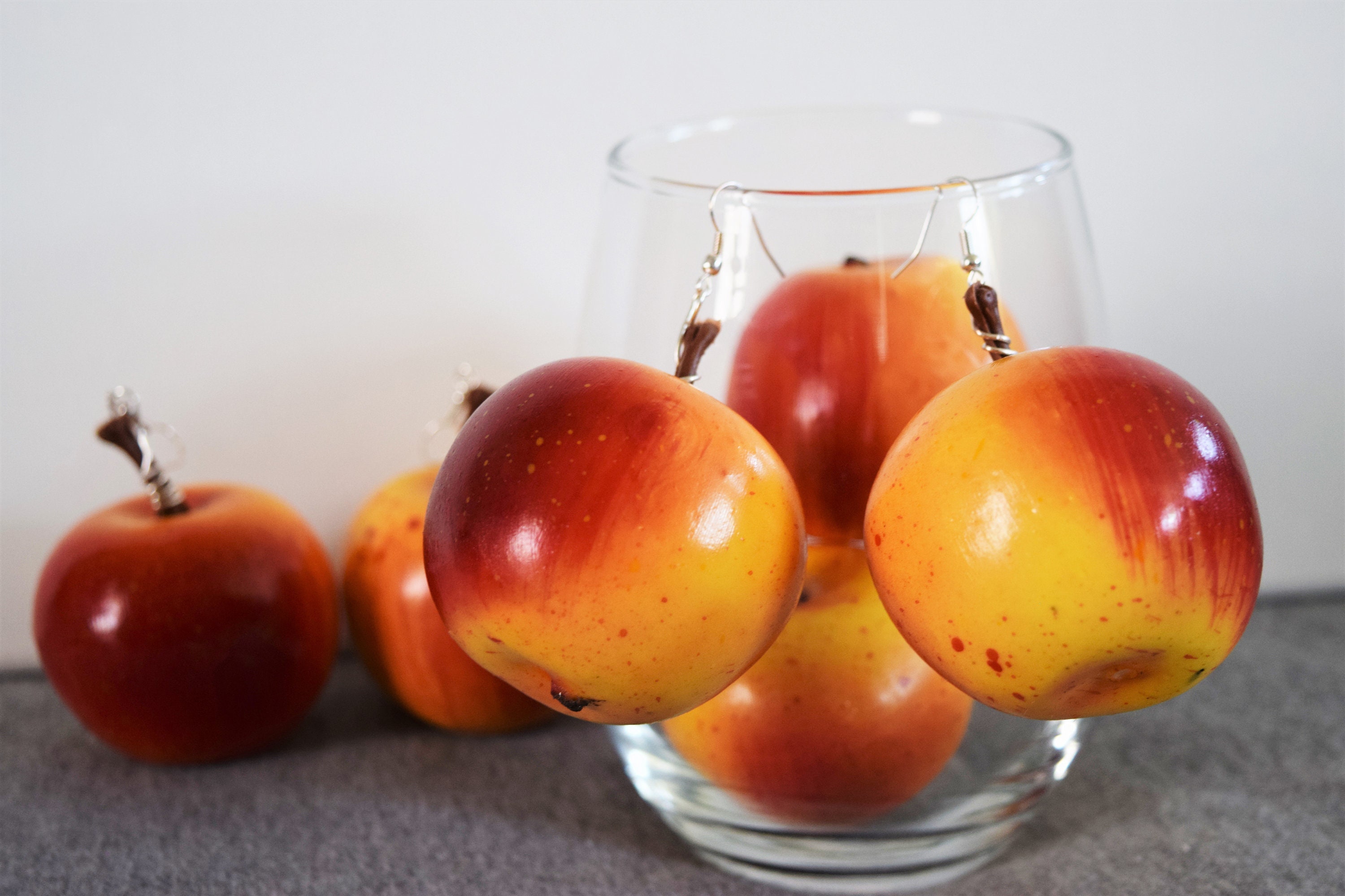Autumn Glory Apple Dangle and Drop Earrings
