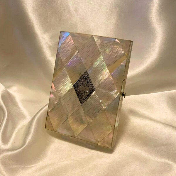 Antique Card Case Mother of Pearl - Etsy