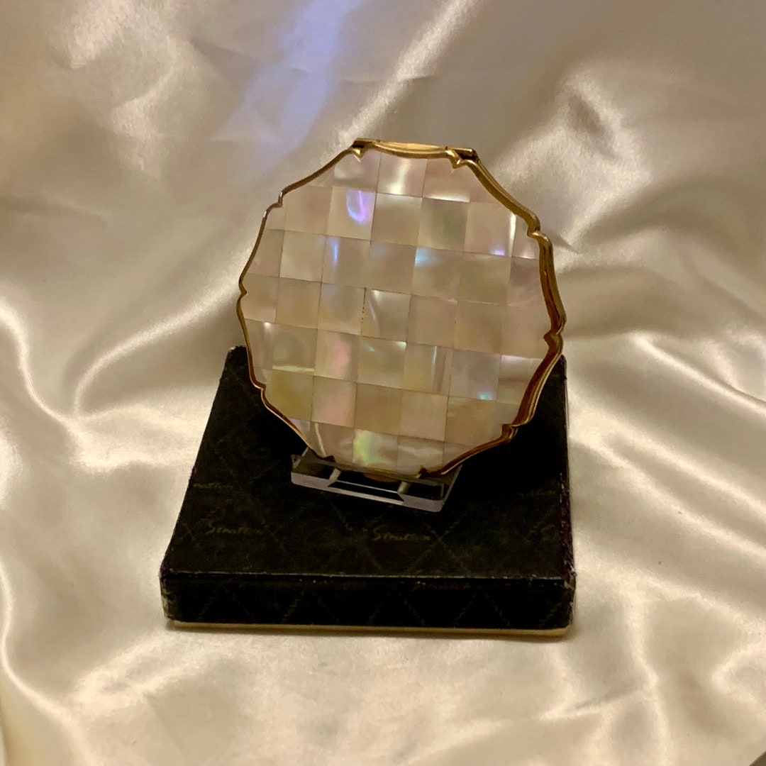 Stratton Mother of Pearl Compact. Queen Convertible , Unused and ...