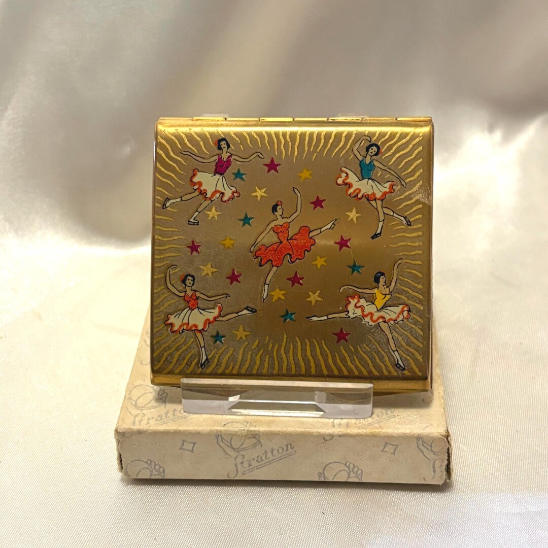 Vintage Stratton Ballerina Compact. punt Loose Powder Compact, Ballet ...