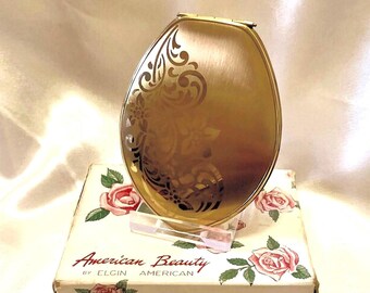 NOS Vintage Powder Compact Mirror, Unused 1950s American Beauty by ...