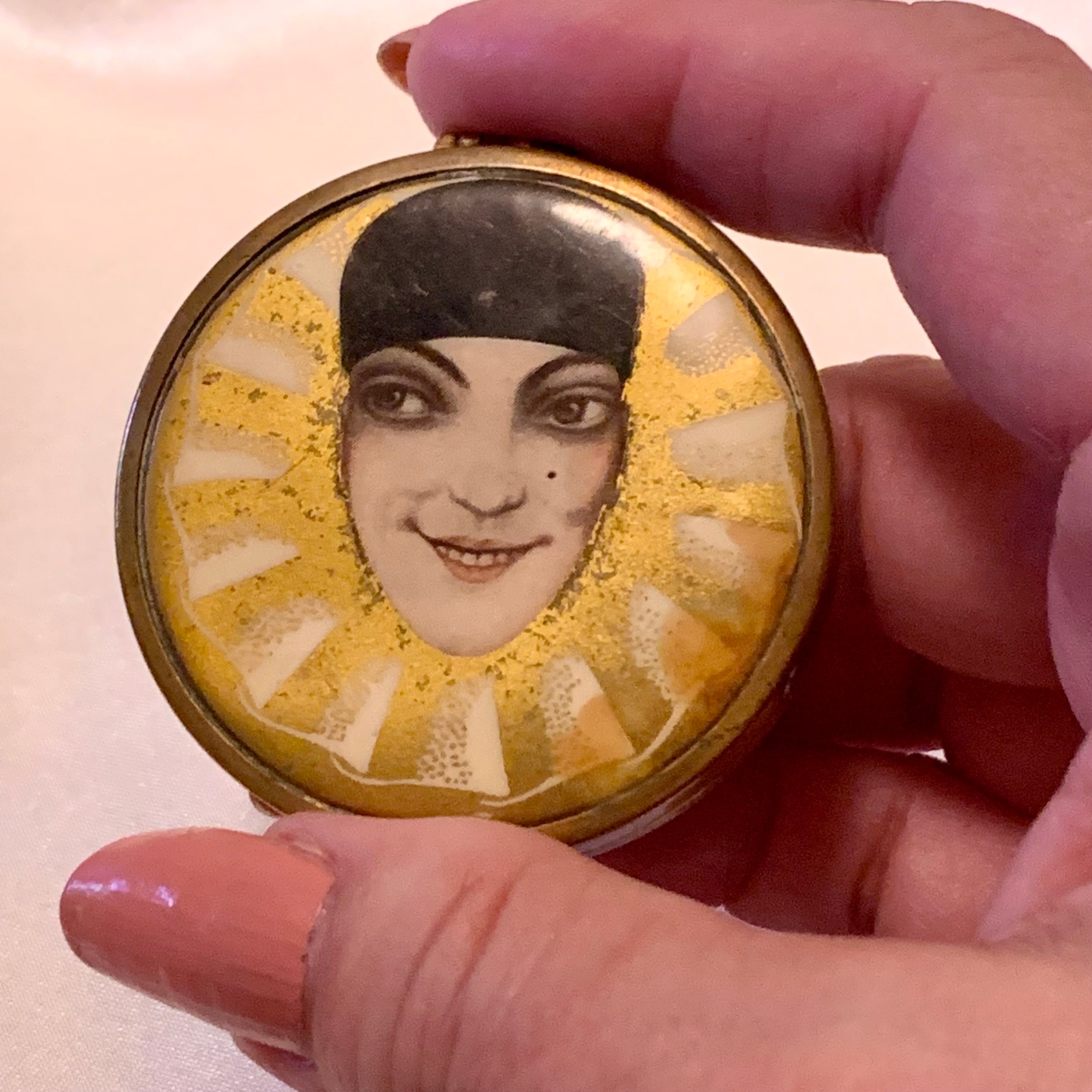 Rare Tokalon Paris Art Deco ‘pierrot’ Designed by René Lalique. Powder ...