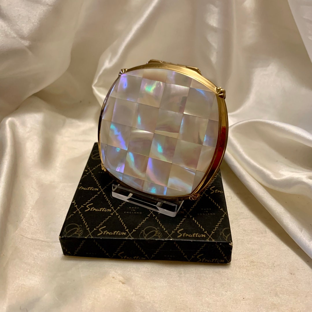 Rare Vintage Stratton 1960s Cushion Solid Powder Compact - Etsy