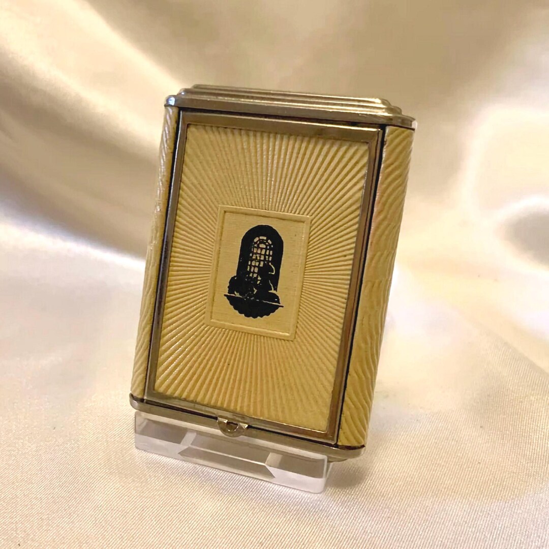 Vintage Mondaine Ivorine Vanity Case. Powder and Rouge Compact. Made in ...