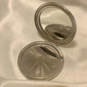 Stratnoid Peacock Mirror Compact. Art Deco. Foil Backed Painted ...