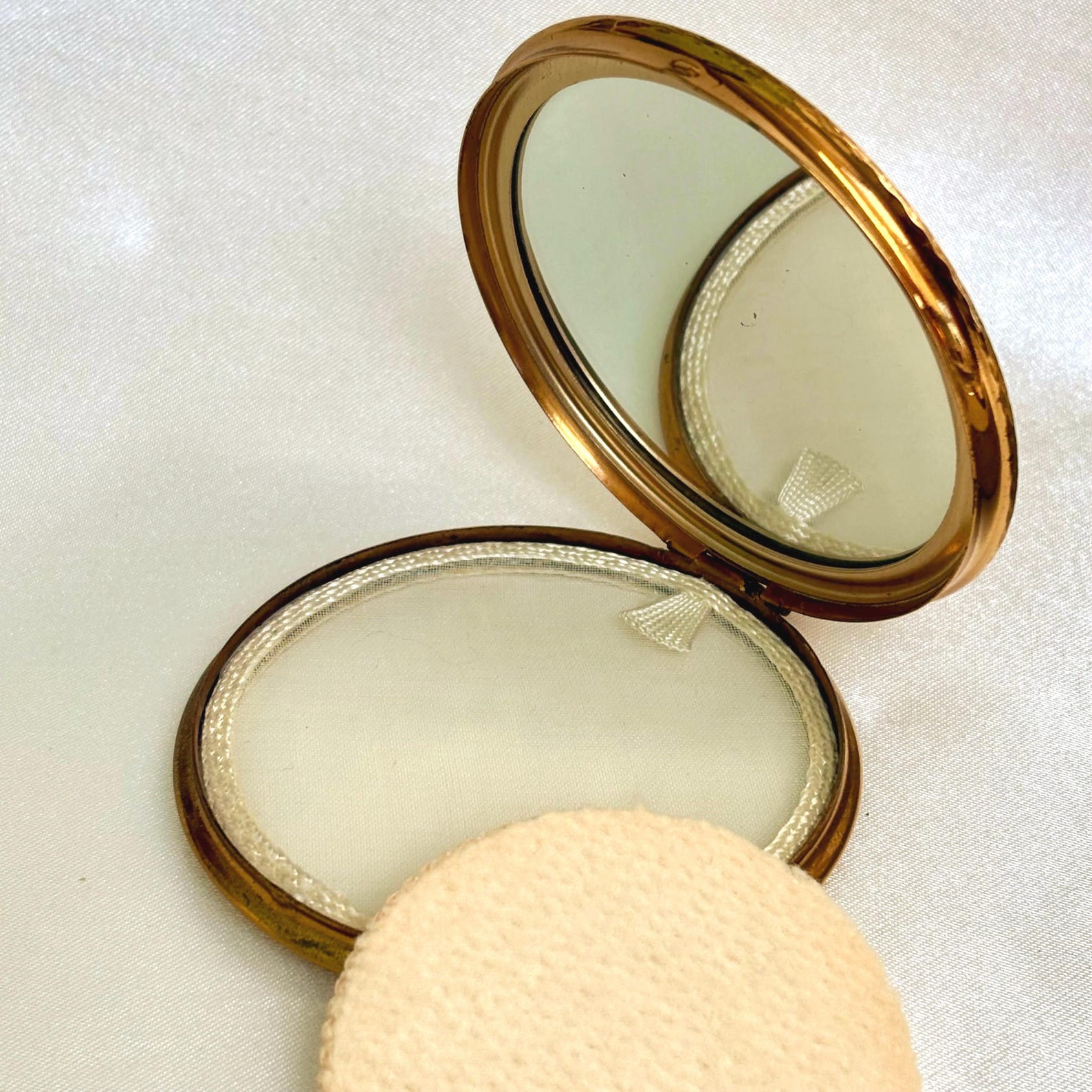 Ballerina Powder Compact, Comb Case and Lipstick Case Set. Original ...