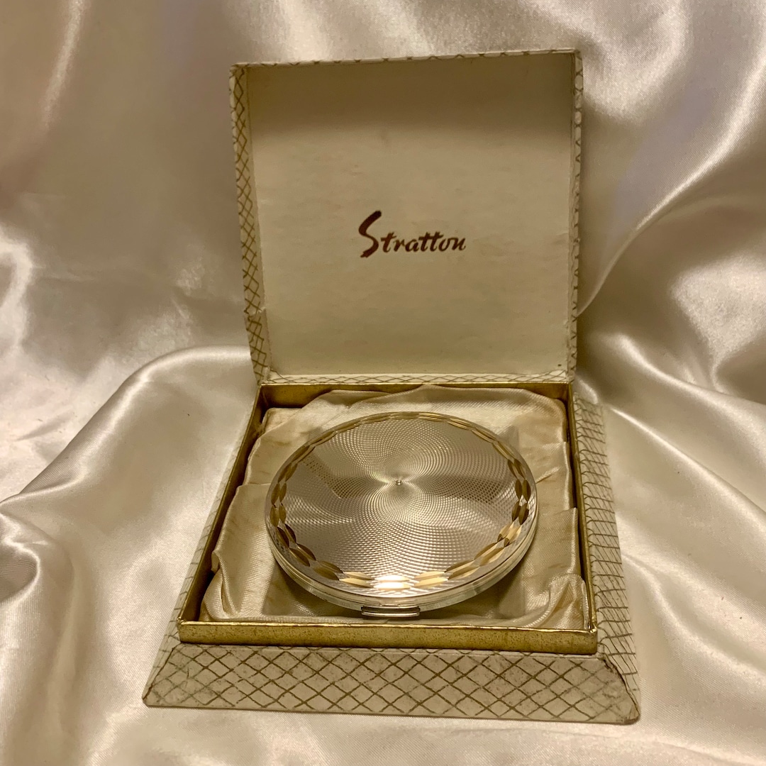 Vintage Stratton Compact. Silver and Gold Plated, Unused Slim ...