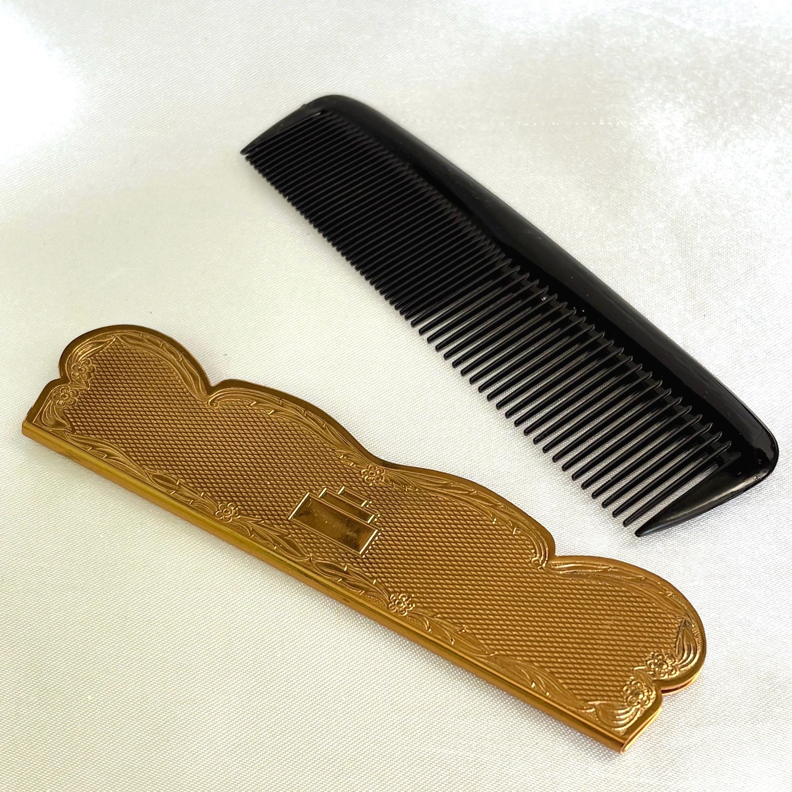 Ballerina Powder Compact, Comb Case and Lipstick Case Set. Original ...