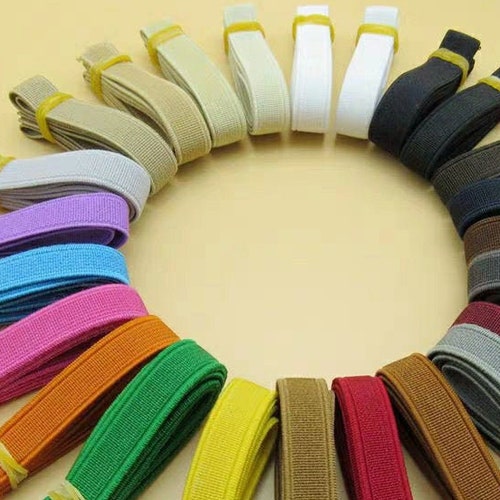 1/2 Inch 12mm Wide Colored Double-side Elastic Band Elastic - Etsy