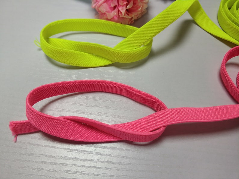 3/8'' 10mm Wide Colored Double-side Twill Elastic | Etsy