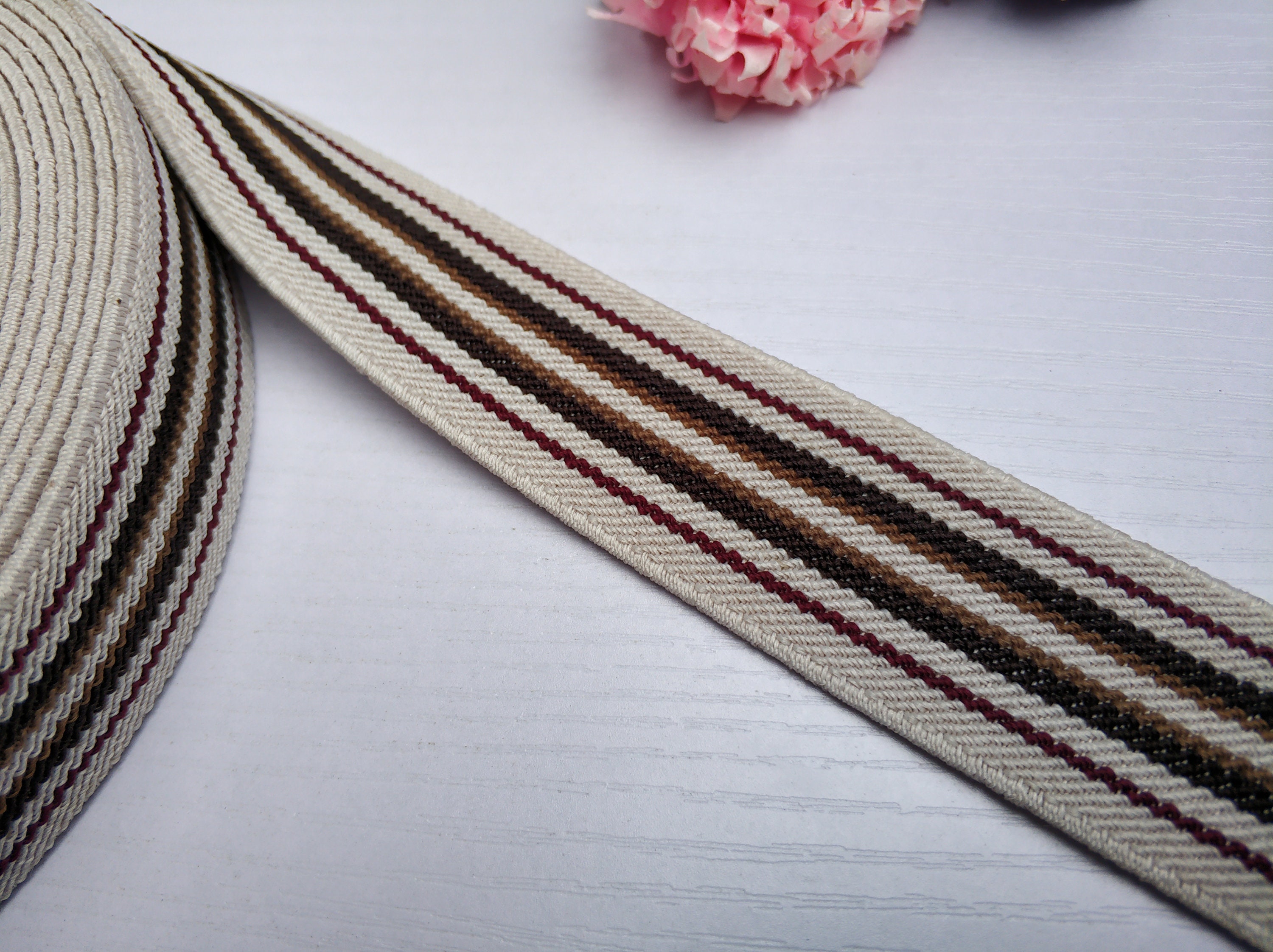 32mm Wide Striped Elastic Band，waistband Elastic, Elastic Trim, Elastic ...