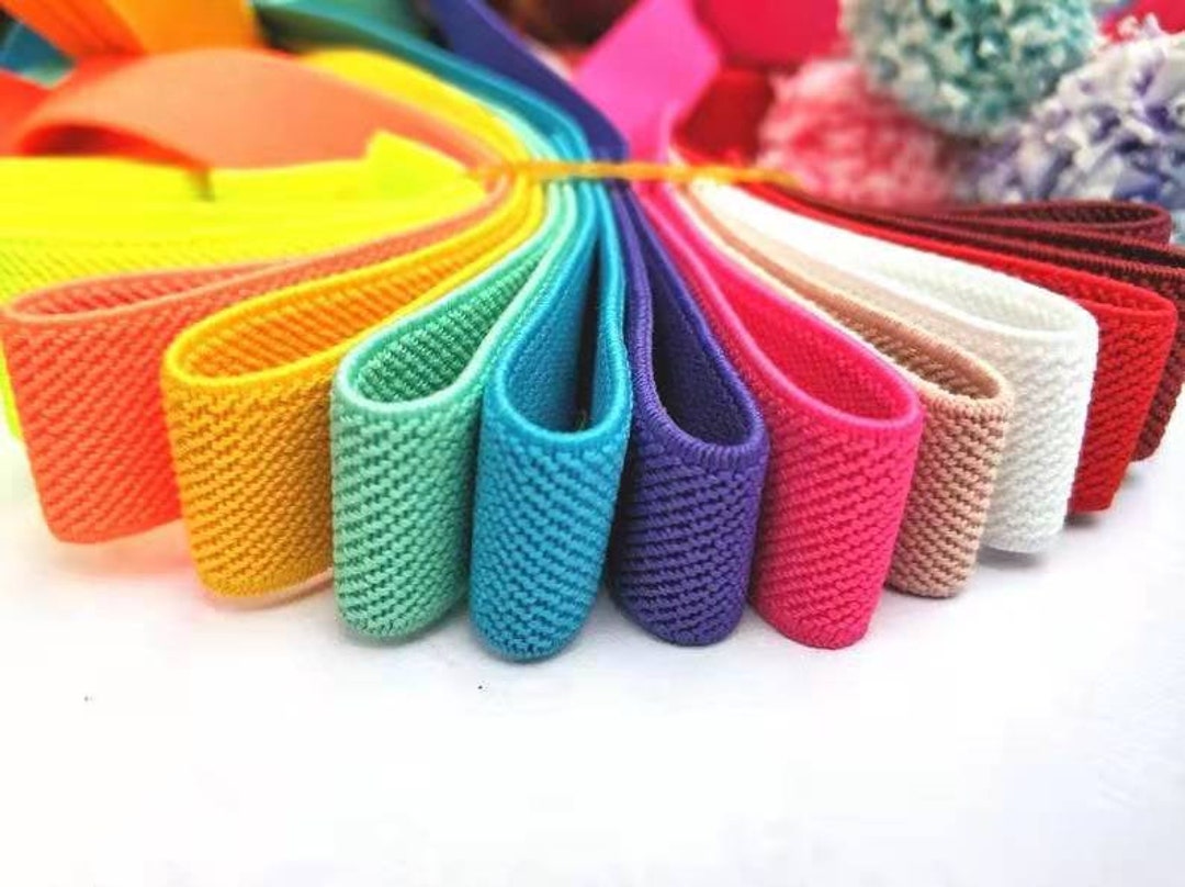 3/4 Inch(20mm) Wide Colored Double-side Twill Elastic Band, Elastic ...