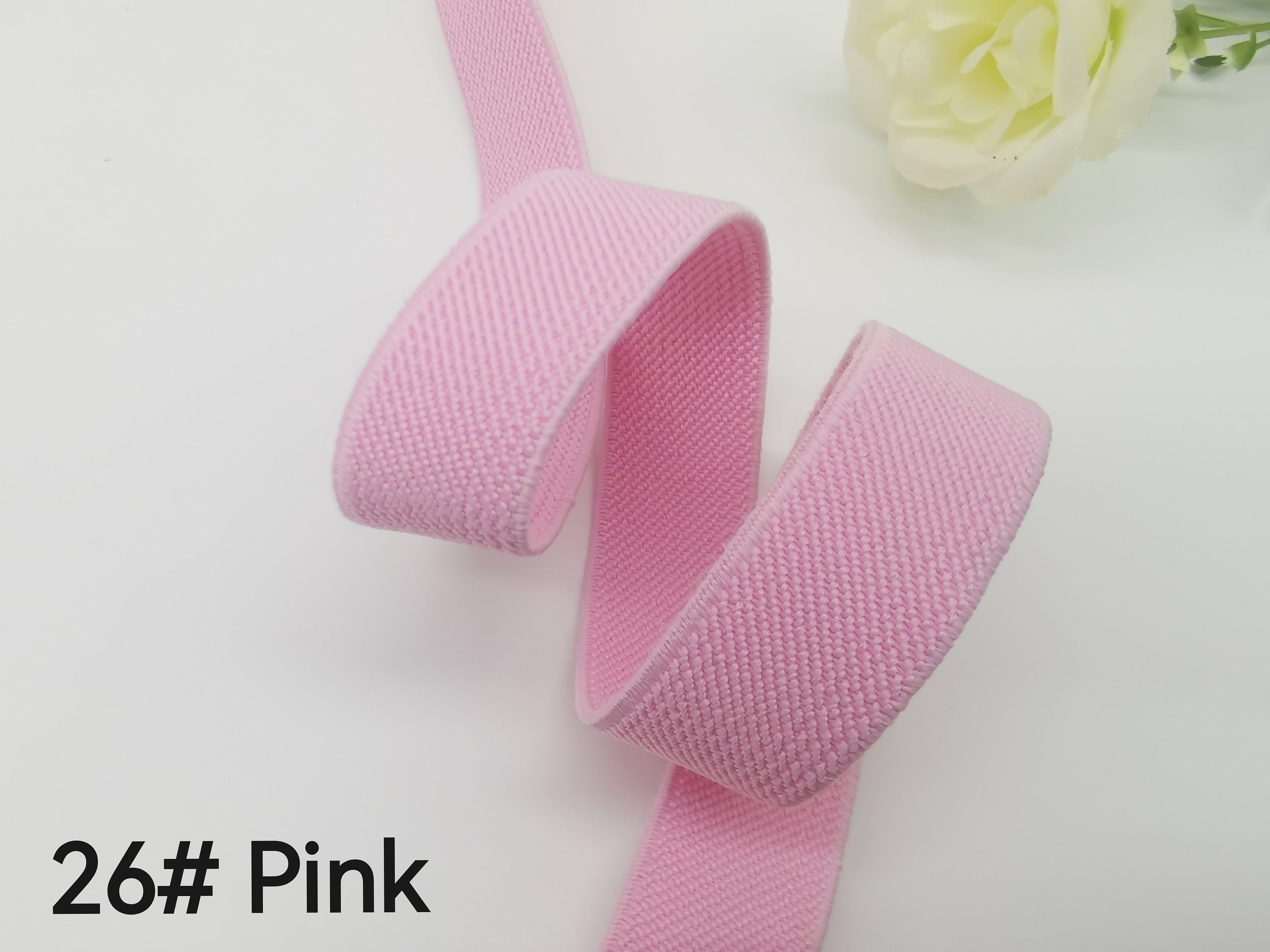 3/4 Inch(20mm) Wide Colored Double-side Twill Elastic Band, Elastic ...