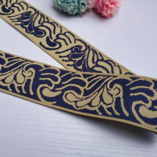 1.5 Inch Elastic 40MM Jacquard Elastic Bandclothing - Etsy