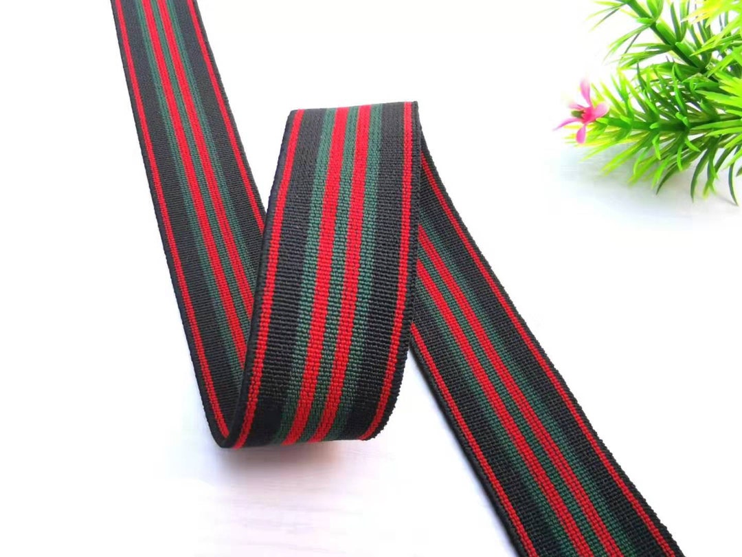 1inch 25mm Wide Striped Elastic Band, Elastic Trim, Elastic Ribbon ...